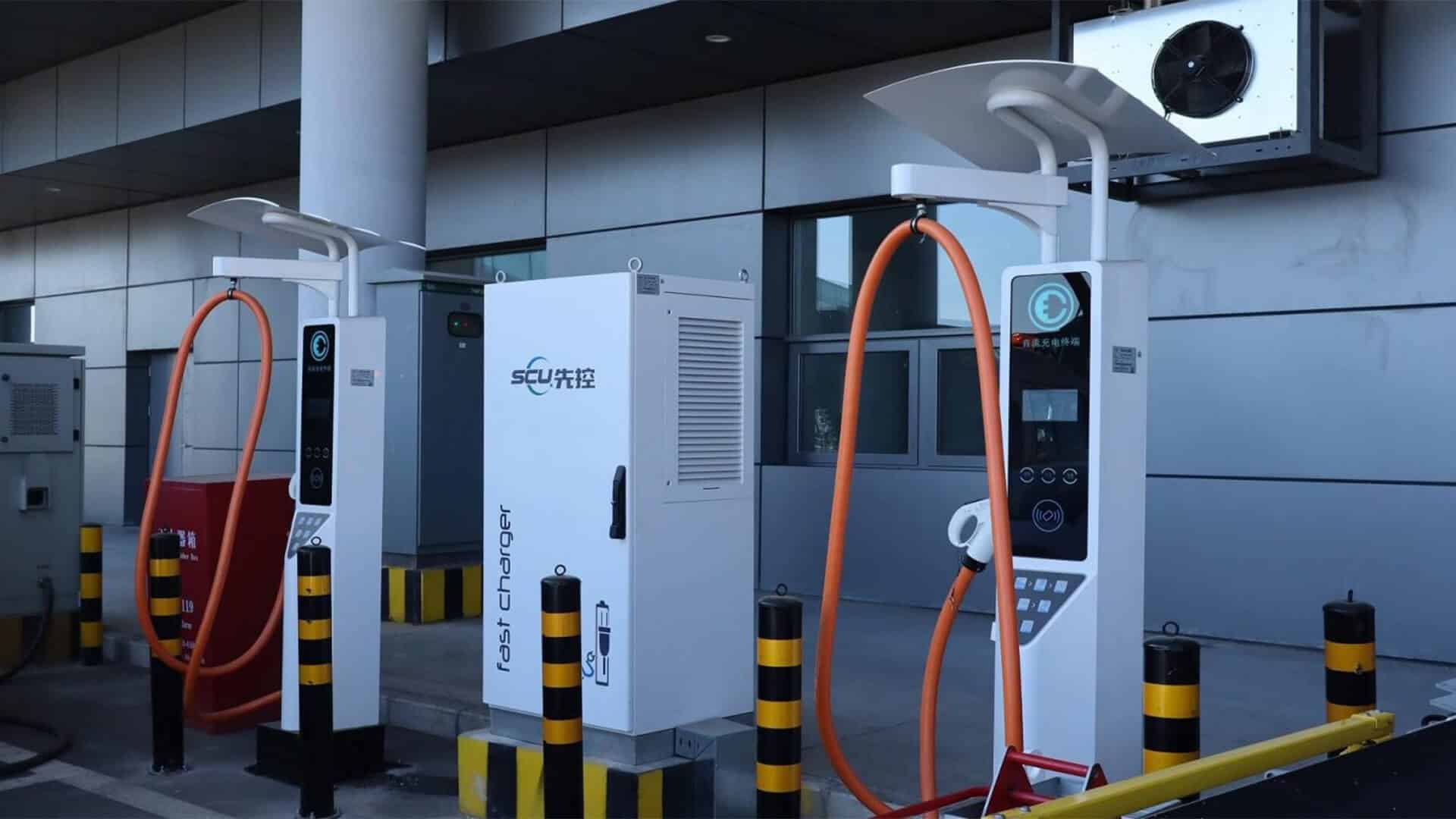 SCU EV Charger installed at the beijing daxing Airport